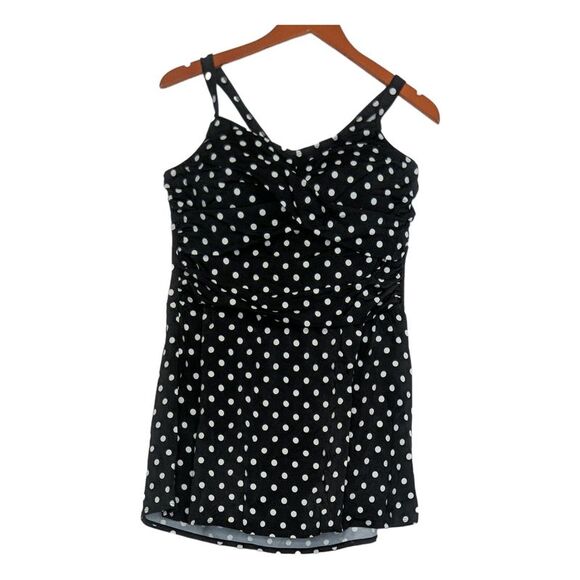 Denim&Co | Swim | Denim Co Beach Petite Twist Front Swim Dress Womens ...